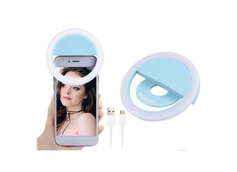 Flash Para Celular Luz Mini Ring Light Clipe Anel Led Selfie Colorido ...