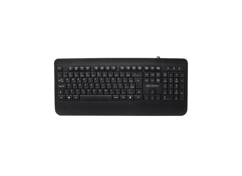 Teclado Multimidia C3Tech USB KB-M100BK ABNT2 Preto em Promoção é no ...