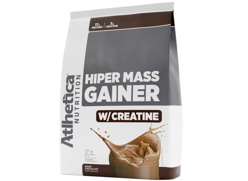 Hipercalórico Massa Hiper Mass Gainer com Creatina 3Kg - Atlhetica ...