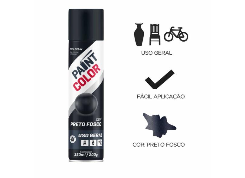 Tinta Spray Paintcolor Uso Geral Fosco 350ml com o Melhor Preço é no Zoom Tinta Spray Paintcolor Uso Geral Fosco 350ml com o Melhor Preço é no Zoom