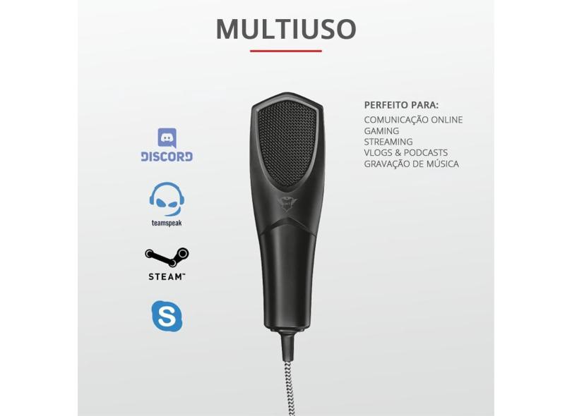 Microfone Streaming USB pc gxt 232 Mantis Trust com o Melhor Preço é no ...