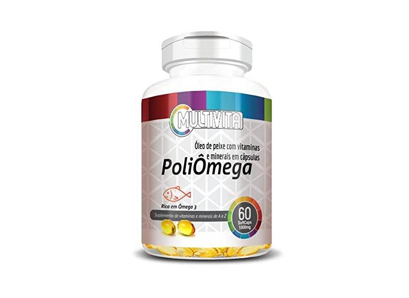 Poliomega (Ômega 3 com Vitaminas) 1000 mg 60 cápsulas - Multivita em ...