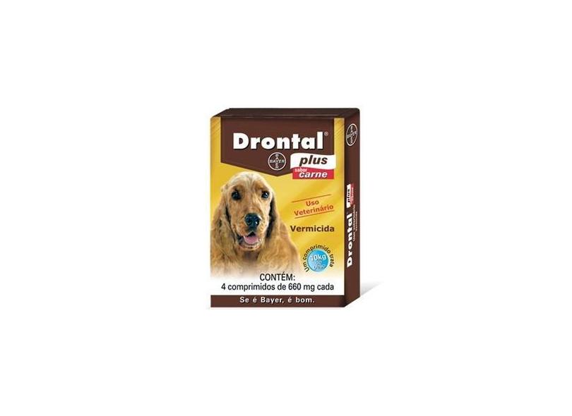 Drontal Plus Cães 10 kg 4 comprimidos - Bayer com o Melhor Preço é no Zoom