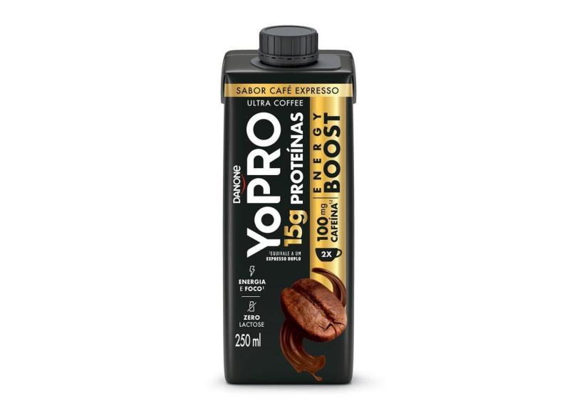 Yopro Danone Energy Boost 15g Proteína Sabor Café Expresso 250ml com o ...