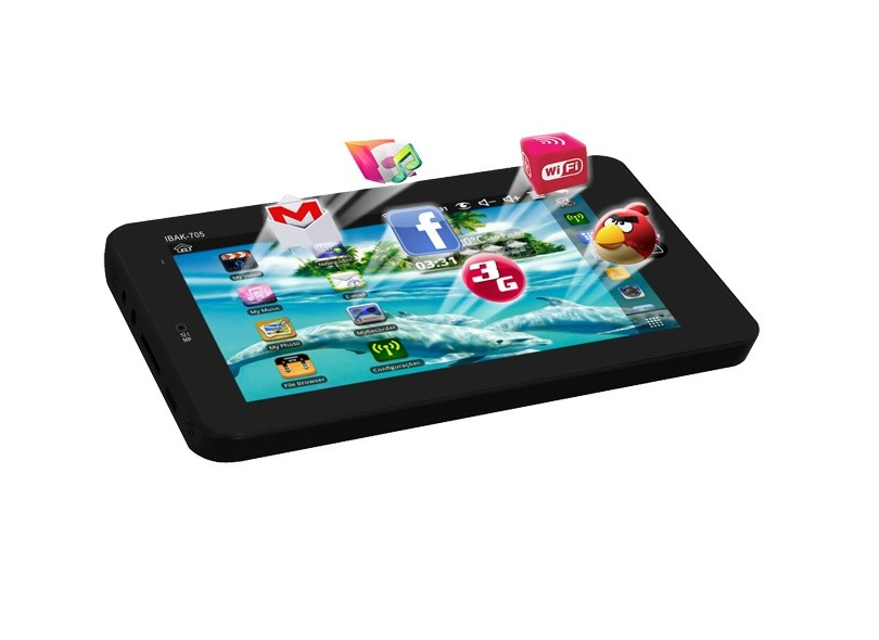 Tablet Bak 3G 4 GB LCD Android 2.3 (Gingerbread) iBAK-705 com o Melhor ...