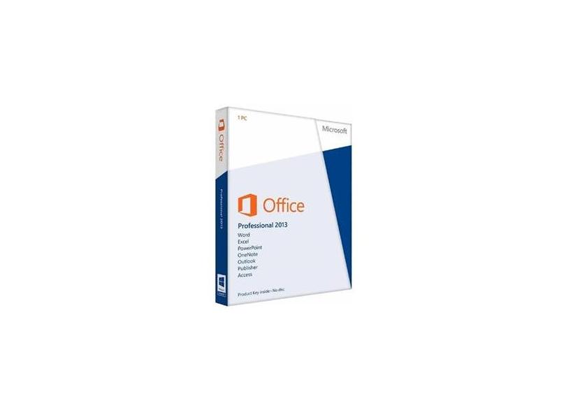 Microsoft Office Professional 2013 Fpp Retail Perpetua com o Melhor ...