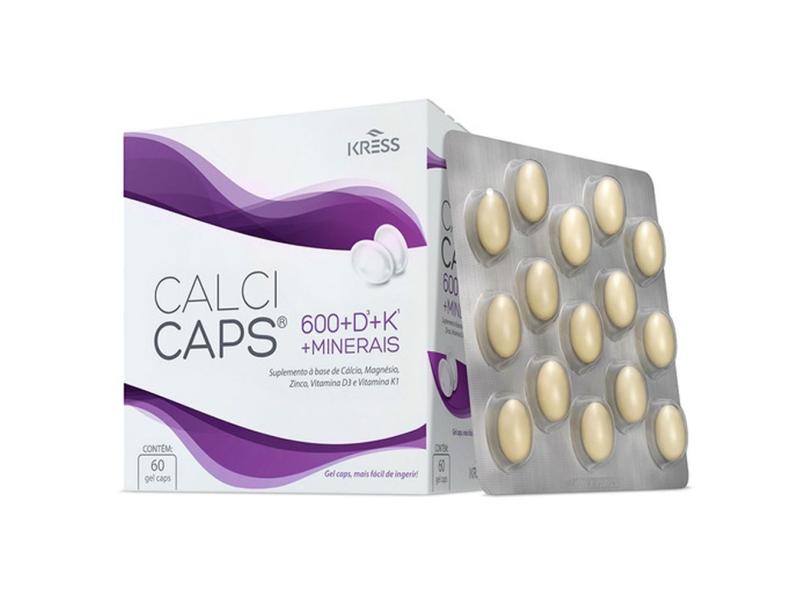 Suplemento Vitamínico Mineral Calcicaps 60 Cap Ossos Fortes em Promoção ...
