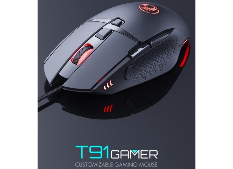 Mouse T91 Gamer IMICE Com Interface Usb Antiderrapante Luminoso Sem Fio ...