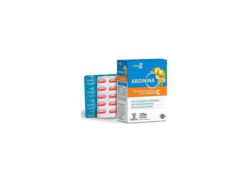 Cronovit Arginina Com Vitamina C 1550mg 30 Cápsulas Cronovit com o ...