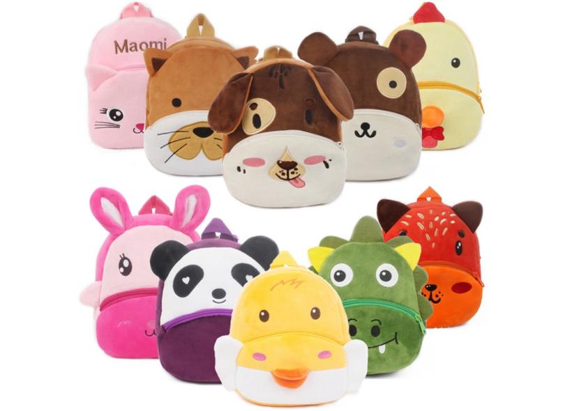 Plush animal cartoon terno mochila bonito Saco dos desenhos animados ...