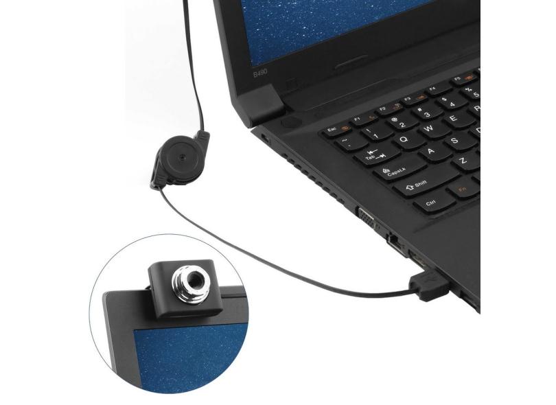 Mini USB 2.0 5 Megapixels Retrátil Clip WebCam Web Camera para pc ...