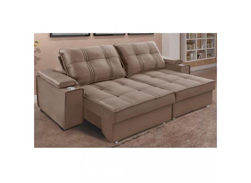 Sof 3 Lugares Retr til E Reclin vel 230cm Hungria Requinte com o Melhor ...