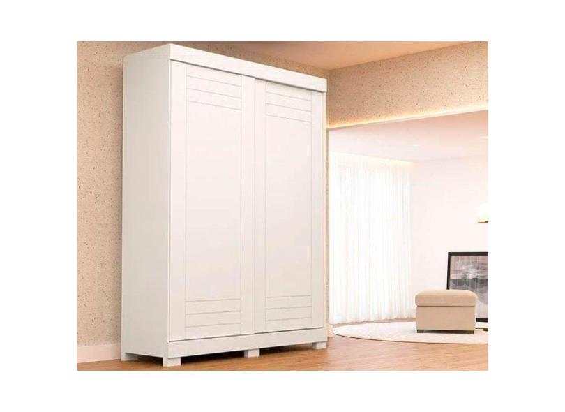 Guarda Roupas 2 Portas de Correr Ayla e 2 Gavetas Branco - acp com o ...