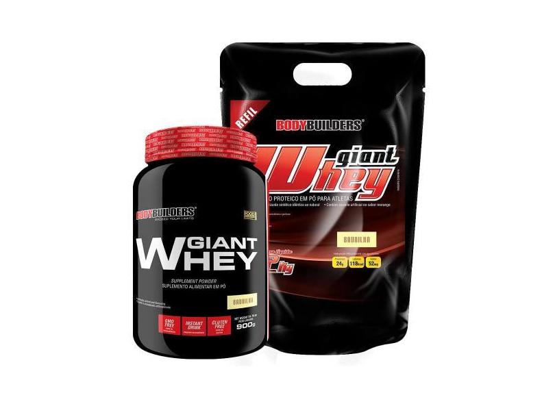 Kit Giant Whey 2Kg (Refil)+ Giant Whey 900G - Bodybuilders em Promoção ...