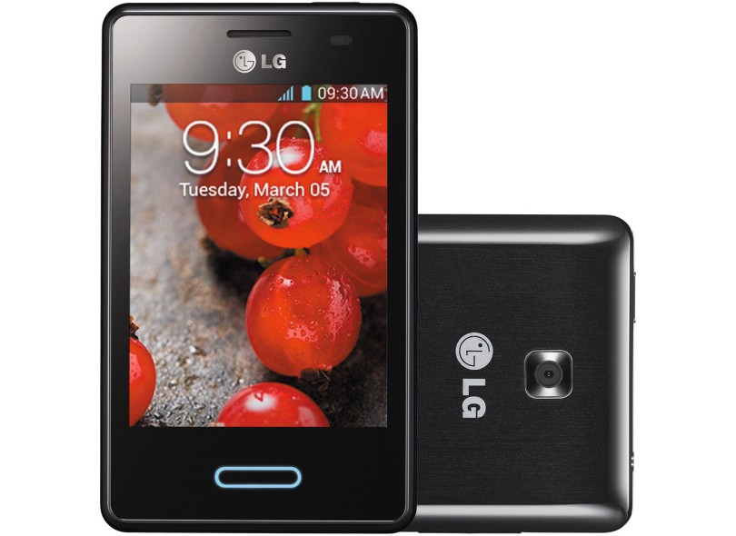 Smartphone LG Optimus L3 II E425 4GB Qualcomm MSM7225 3,0 MP Android 4.1 (Jelly Bean) 3G Wi-Fi ...
