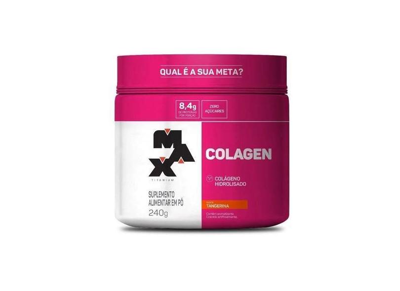 Colágeno Hidrolisado Colagen (240G) - Sabor: Tangerina - Max Titanium ...