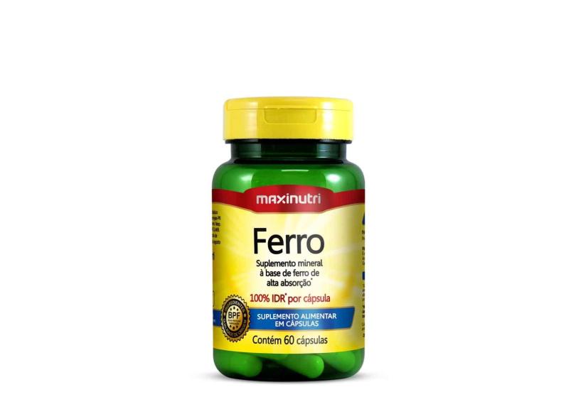 Suplemento Alimentar de Ferro Maxinutri - 60 Cápsulas 60 Cápsulas com o ...