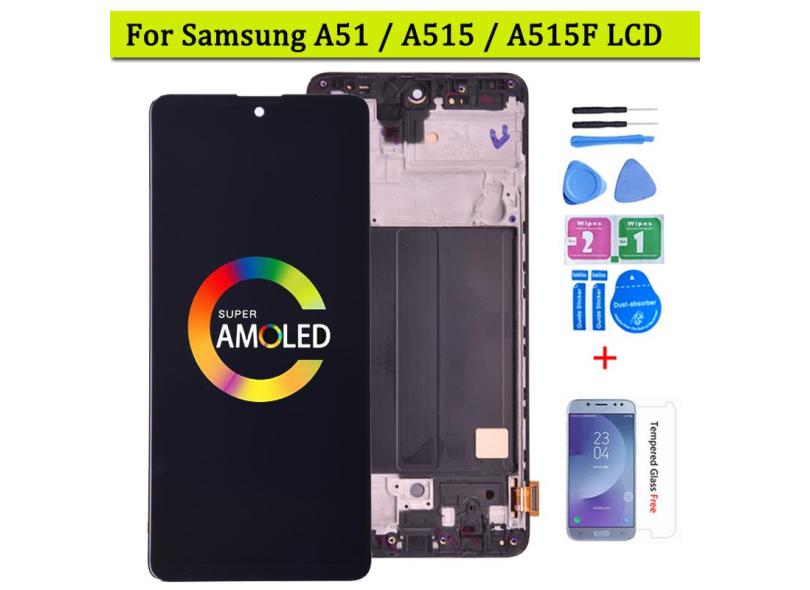Super amoled display para samsung galaxy a51 lcd a515 a515f/ds a515fd a515 display lcd ...