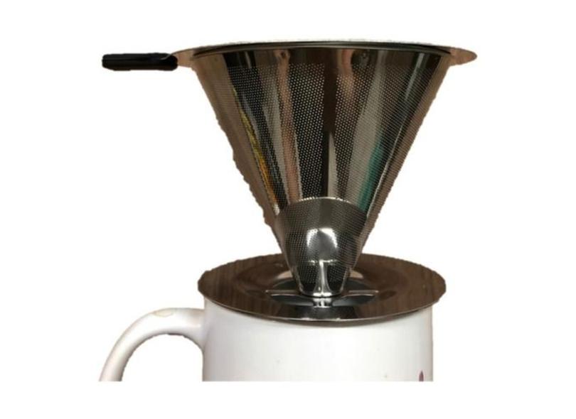 Coador De Café Filtro Café Reutilizável Individual Inox 11cm com o ...