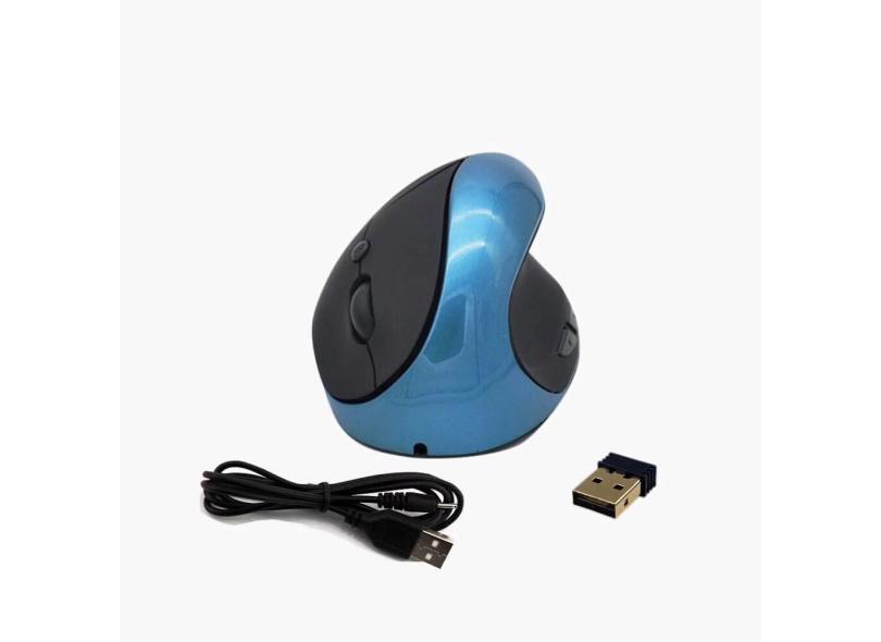 Rato Vertical óptico ergonômico mouse sem fio com o Melhor Preço é no Zoom