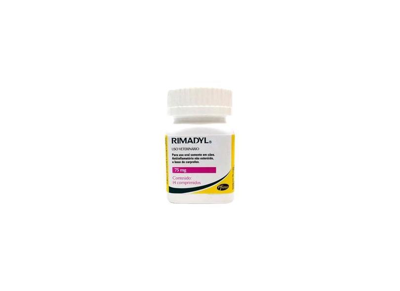 Rimadyl 75mg Zoetis 14 comp - Antinflamatório Cães com o Melhor Preço é ...