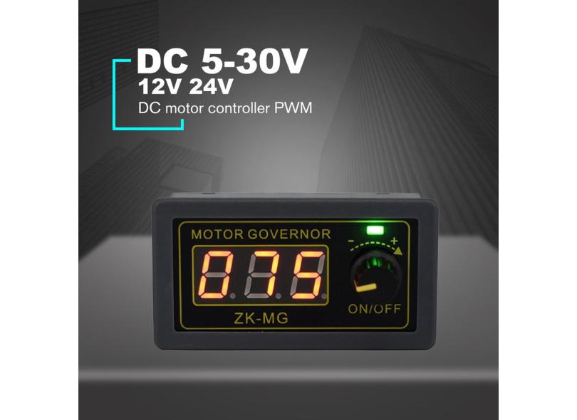 Dc 5-30V 12V 24V 5A dc Motor Controller pwm Frequência de razão de trabalho max 15A zk-mg com o ...