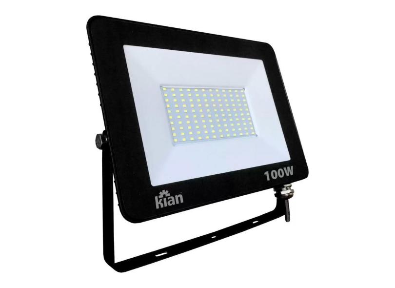 Projetor Holofote Led 100W 6,500K Preto Kian com o Melhor Preço é no Zoom