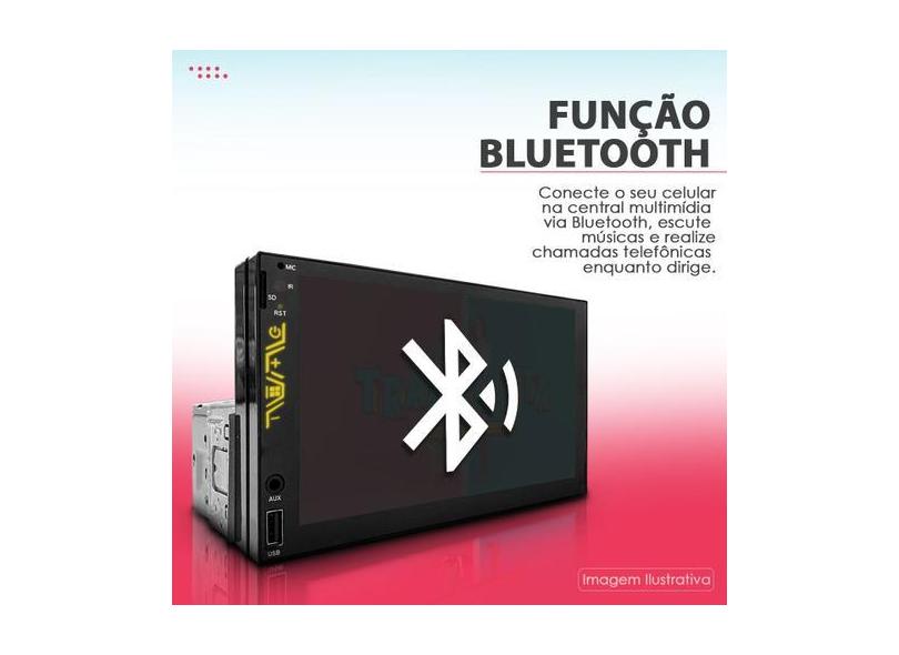 Multimidia Mp5 1din/2din Carplay Android Espelha Bt Logan - First Opti ...