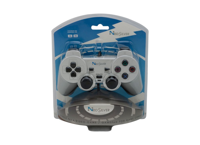 Controle PS2 Neo Silver - Neo com o Melhor Preço é no Zoom