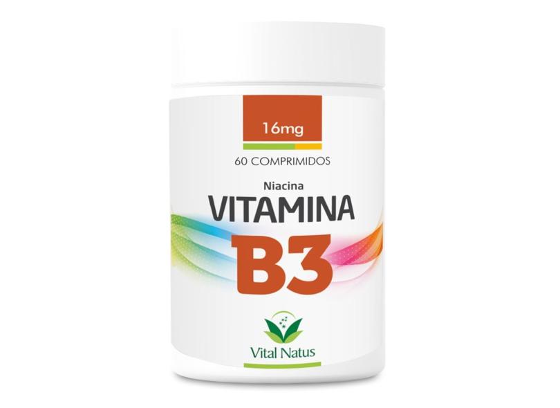 Vitamina B3 Vital Natus - 60 Comprimidos em Promoção é no Banco PAN