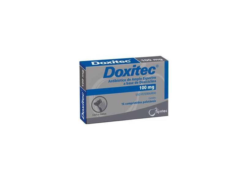 Doxitec 100 Mg 16 Comp Antibiótico Para Cães E Gatos com o Melhor Preço ...