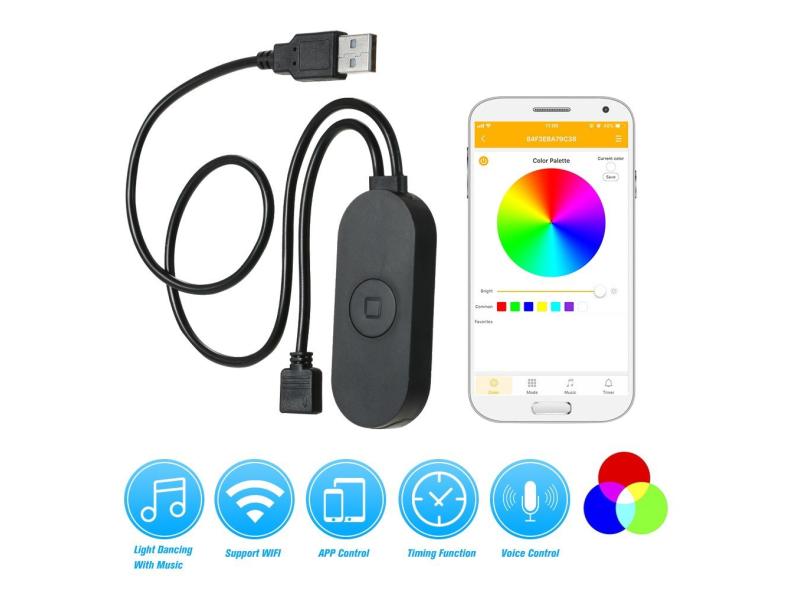 Controlador LED Smart WiFi rgb para Light Strips com o Melhor Preço é ...