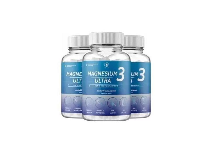 Magnesium Ultra Original 180 Capsulas - 3 Potes - Akesuplementos em ...