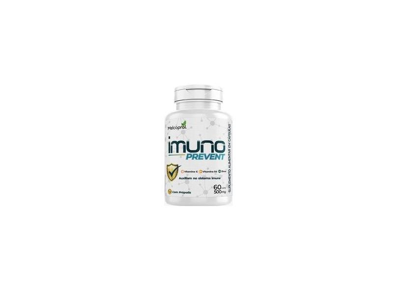 Imuno Prevent 500mg 60 cápsulas Vit C, D3 e Zinco Melcoprol com o ...