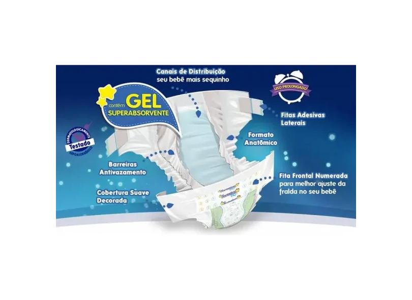 Fralda Estrelinha Bebê Hiper Tamanho P 100 Unidades com o Melhor Preço ...