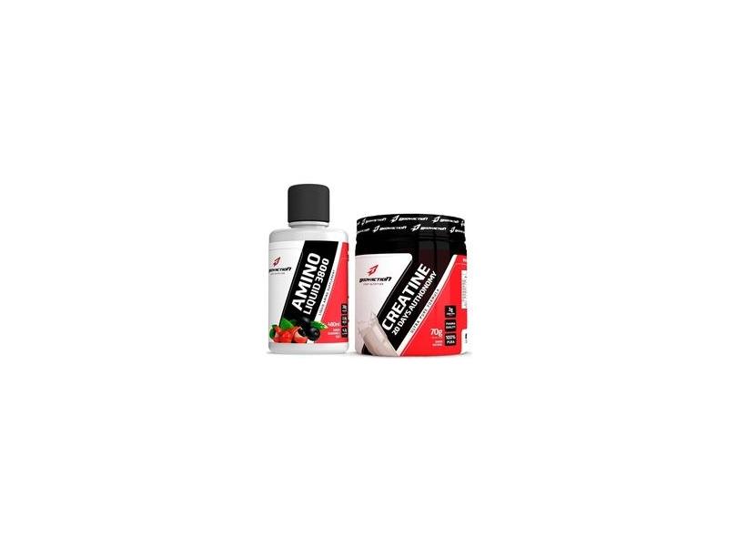 Kit Aminoácidos - Amino Liquid 38000 480ml + Creatina 20 Days 70g ...