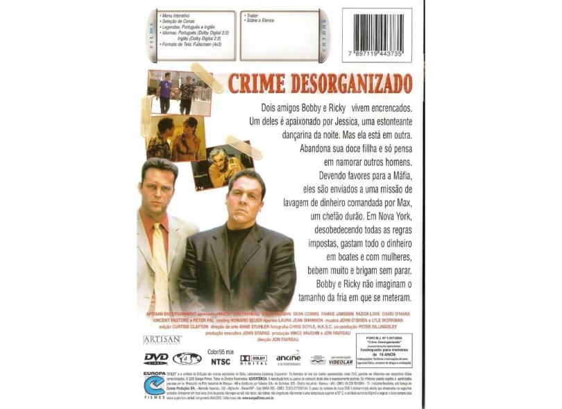 Dvd Crime Desorganizado - Jon Favreau com o Melhor Preço é no Zoom