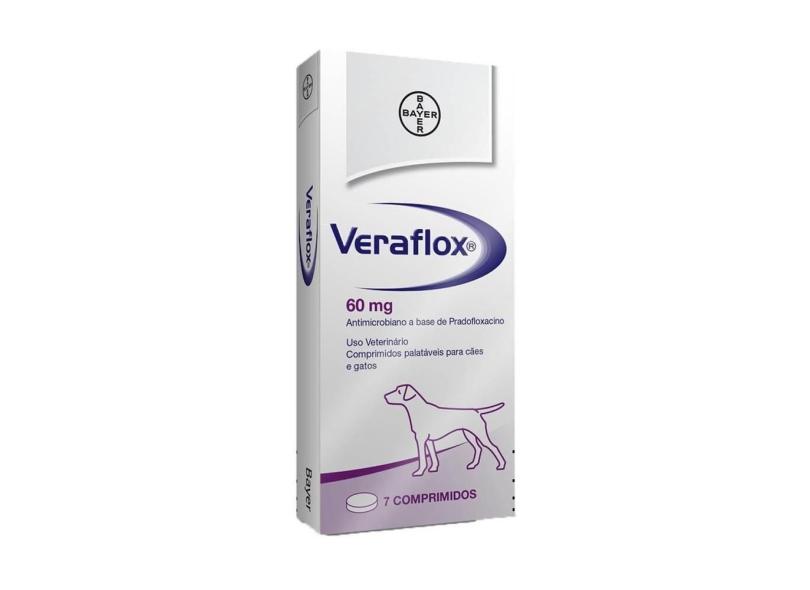 Veraflox 60mg para cães com 7 comprimidos Bayer com o Melhor Preço é no ...