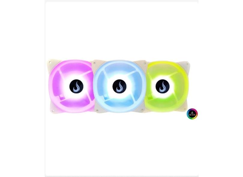 Kit fan 3x rgb Rise Mode com o Melhor Preço é no Zoom