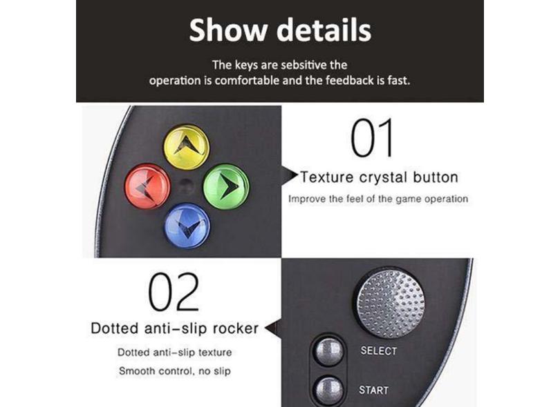 Jogo clássico X16 7 polegadas Retro Console Handheld portátil Built-in ...