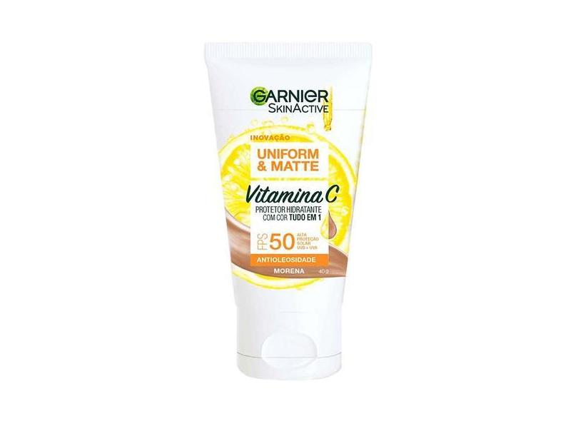 Protetor Solar Facial Hidratante Garnier Skin - Uniform & Matte Vitami ...