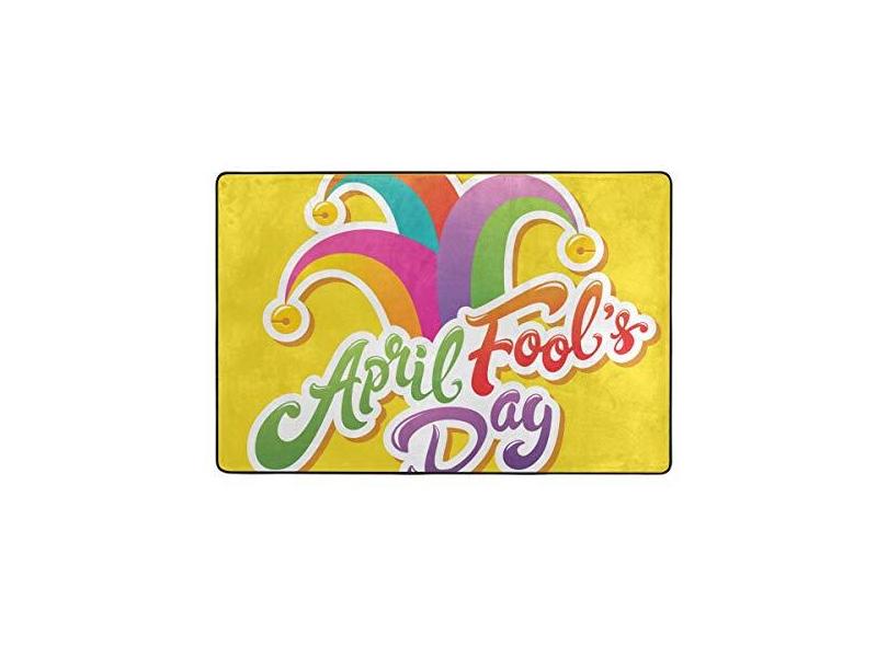 U LIFE Welcome Cute April Fools Day Capachos Tapete de área Runner ...