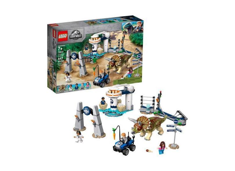 Lego Jurassic World Triceratops Rampage 75937 (447 Peças) com o Melhor ...
