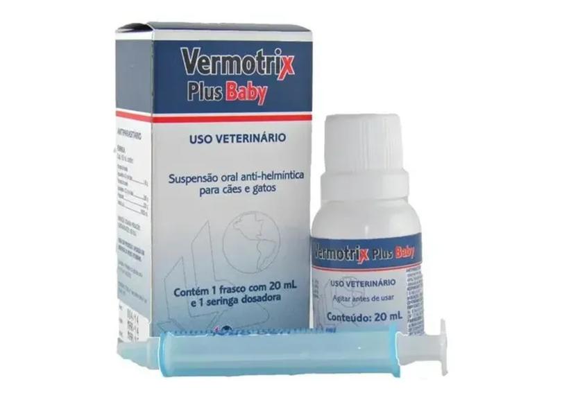 Vermotrix Plus Baby 20ml - Vermifugo Filhotes Cães E Gatos com o Melhor ...