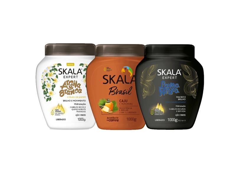 Kit Skala Lama Negra, Argila E Caju Cronograma Capilar com o Melhor ...