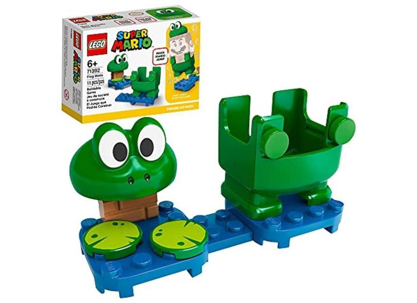 Kit de construção LEGO Super Mario Frog Mario Power-Up Pack 71392 ...