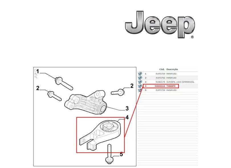 52004316 - COXIM CENTRAL JEEP - RENEGADE FLEX LIMITED / RENEGADE FLEX ...