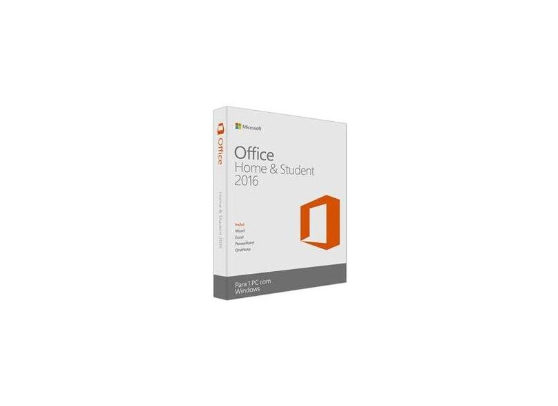 Office Home and Student Microsoft Latam 2016 para PC com o Melhor Preço ...