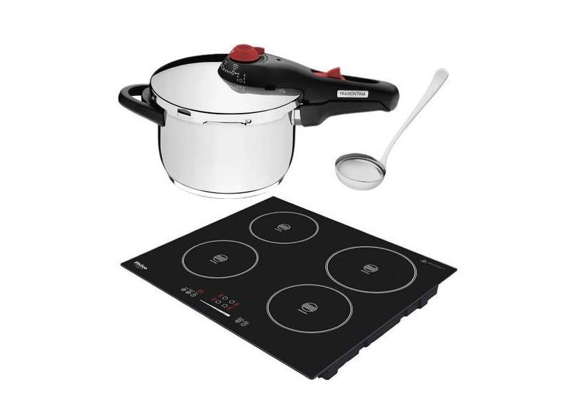 Fogão Cooktop de Indução Philco 4 bocas PCT04P 220v + Panela de Pressã ...