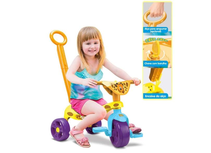 Velotrol com Haste Removível - Triciclo Tchuco Zoo - Samba Toys com o ...